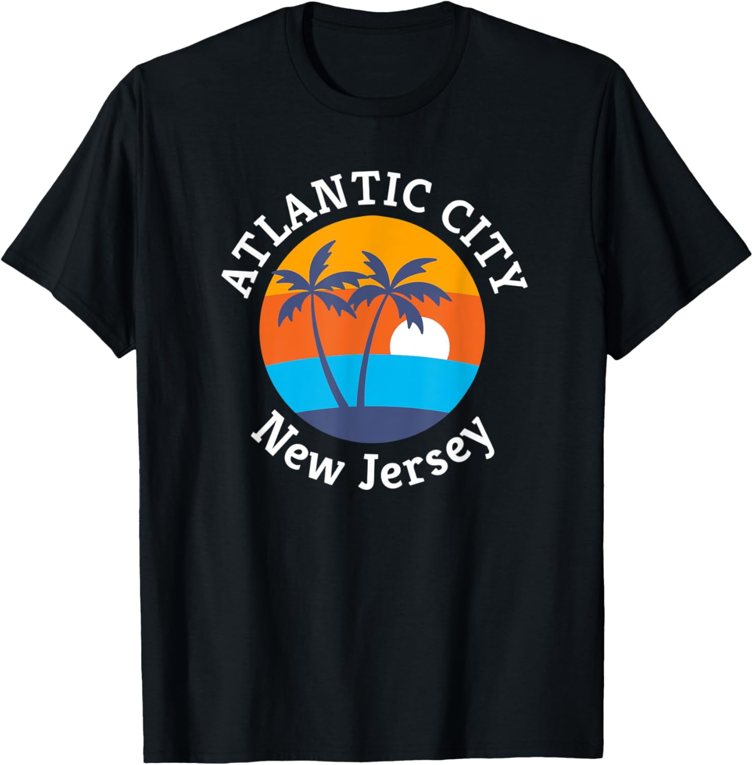 Atlantic City Beach New Jersey Summer Vacation Souvenir T-Shirt ...