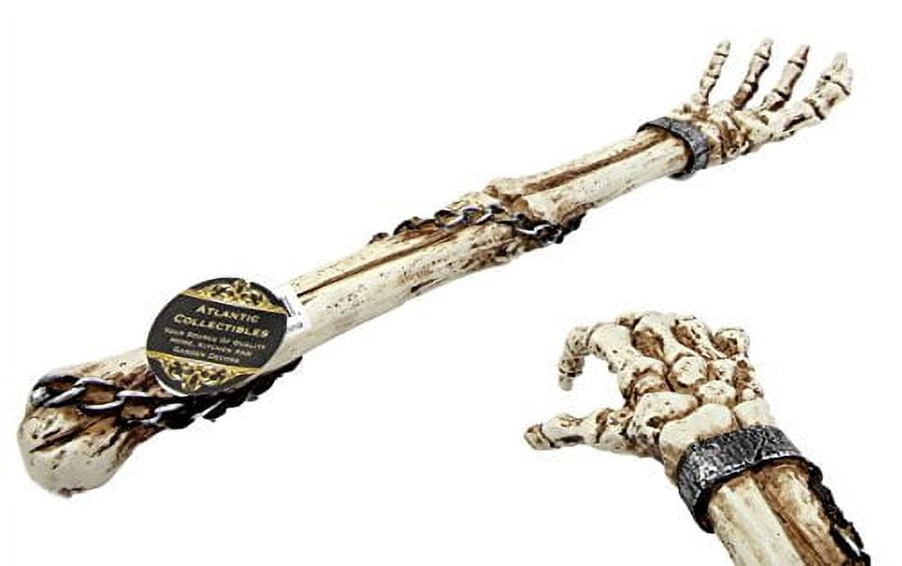 Atlantic Collectibles Creepy Ossuary Shackled Skeleton Hand Back ...