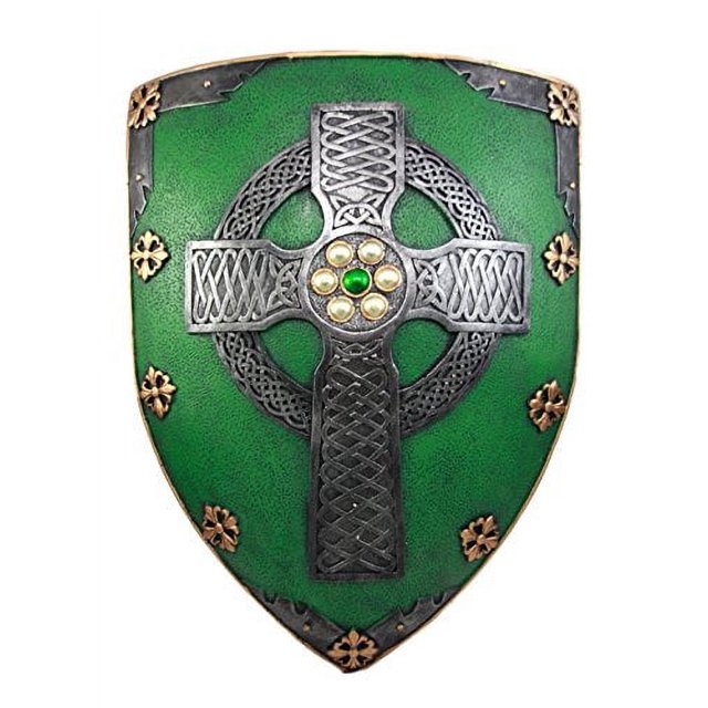 Atlantic Collectibles Large Saint Patrick Celtic Warrior Faith Cross ...