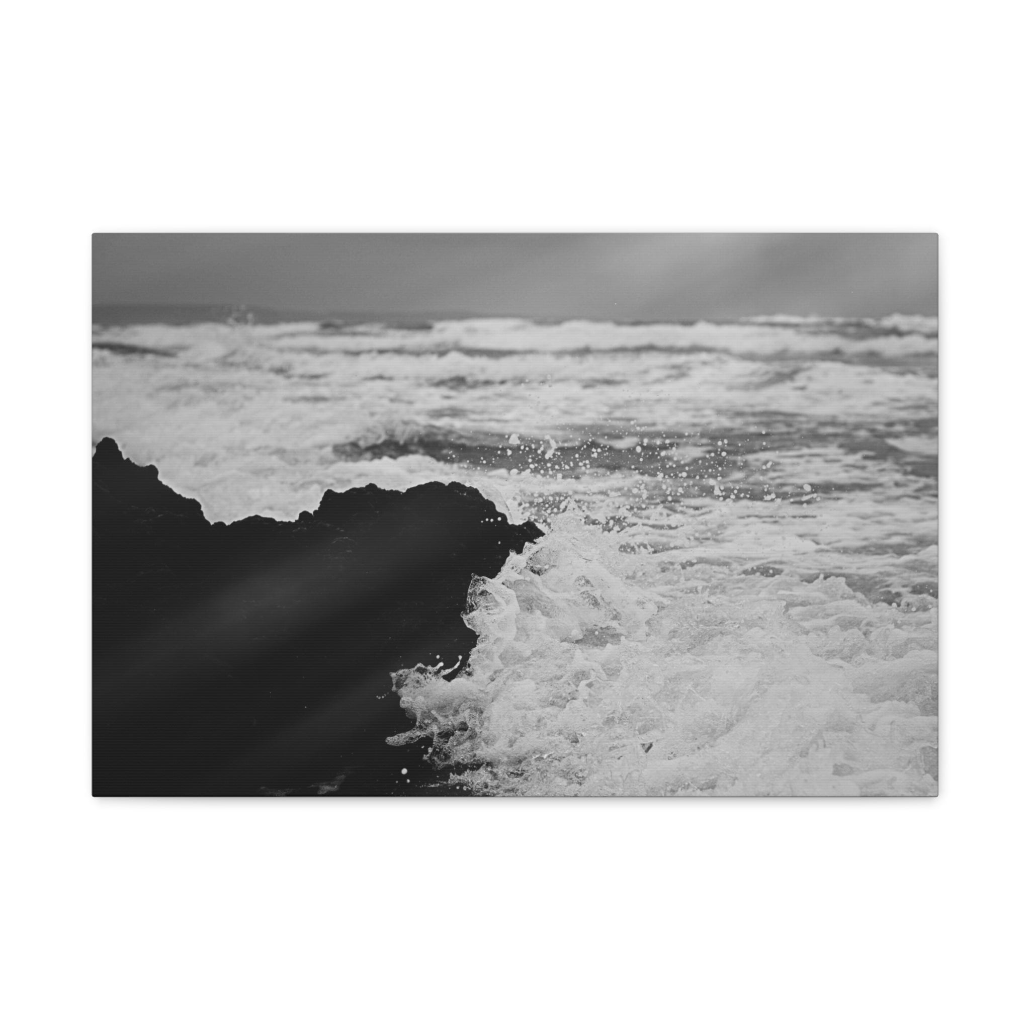 Atlantic Ocean Coast Waves Ocean Canvas Wall Art for Home Decor Ready ...