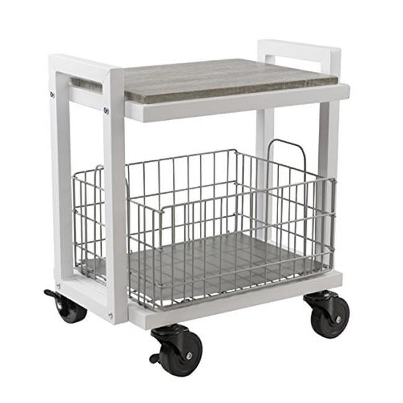 Atlantic Transformable 2 Tier Cart System Narrow White - Walmart.com