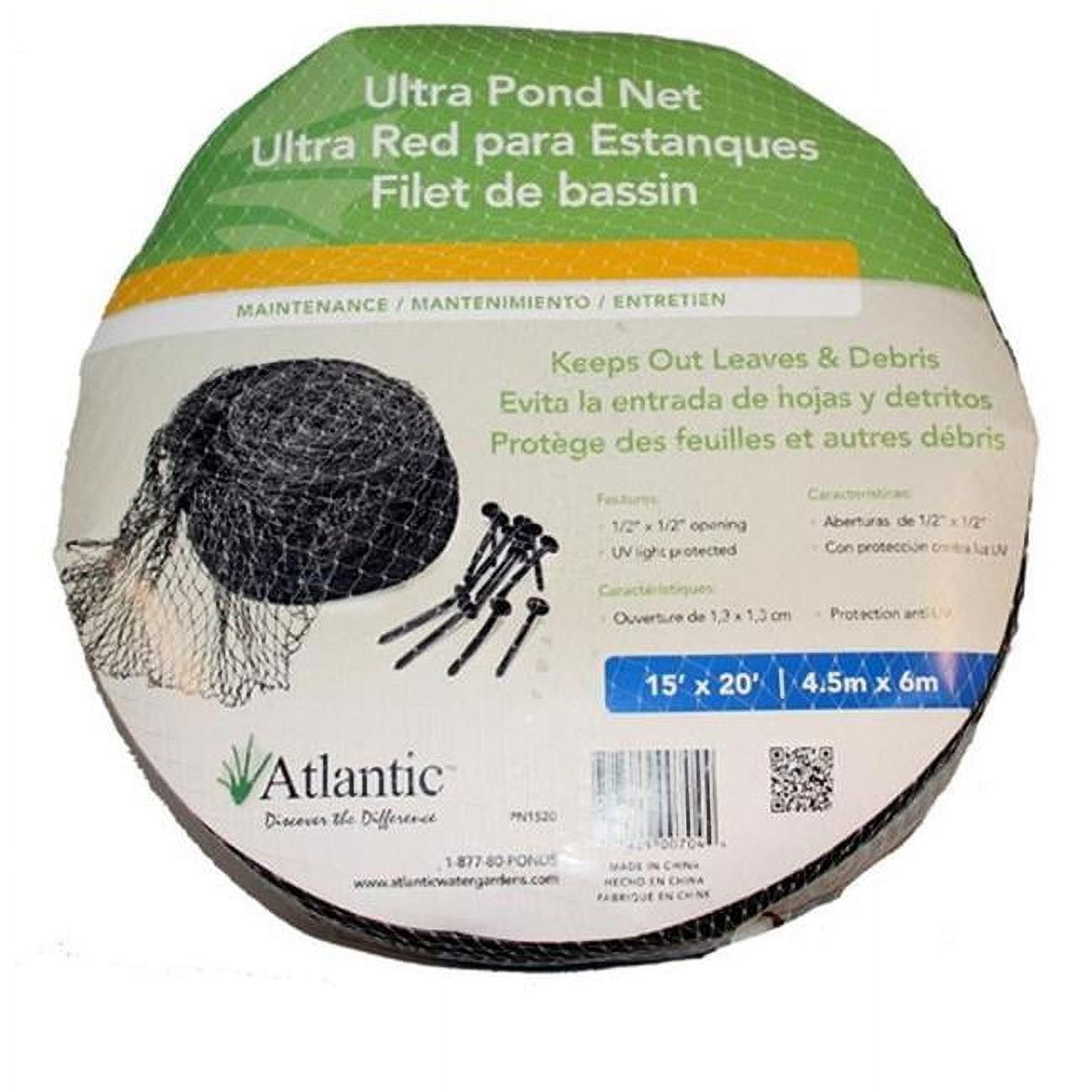 Atlantic Water Gardens ATPN1520 15 x 20 ft. Ultra Pond Net - Walmart.com