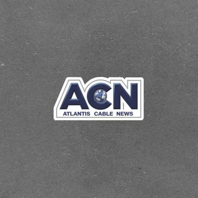 Atlantis Cable News Acn Logo Sticker - Fictional Tv News Channel ...