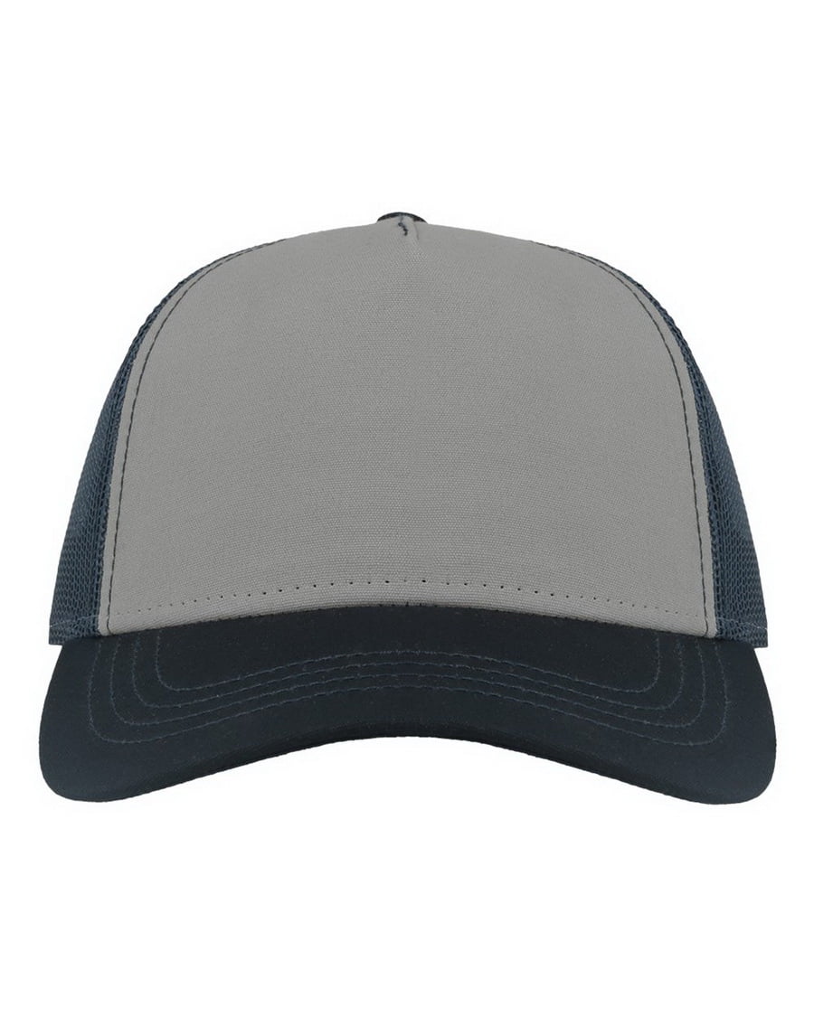 Atlantis Headwear RAPPER Sustainable Canvas Cap-Grey/ Navy - Walmart.com
