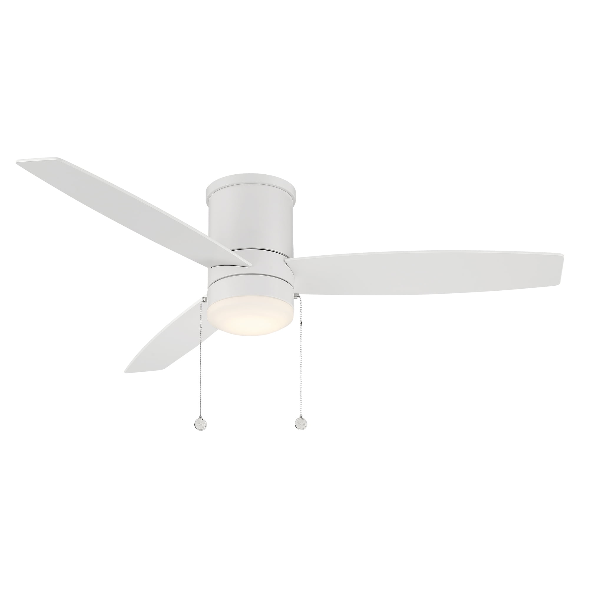 Atlantis Indoor and Outdoor 3-Blade Pull Chain Flush Mount Ceiling Fan ...
