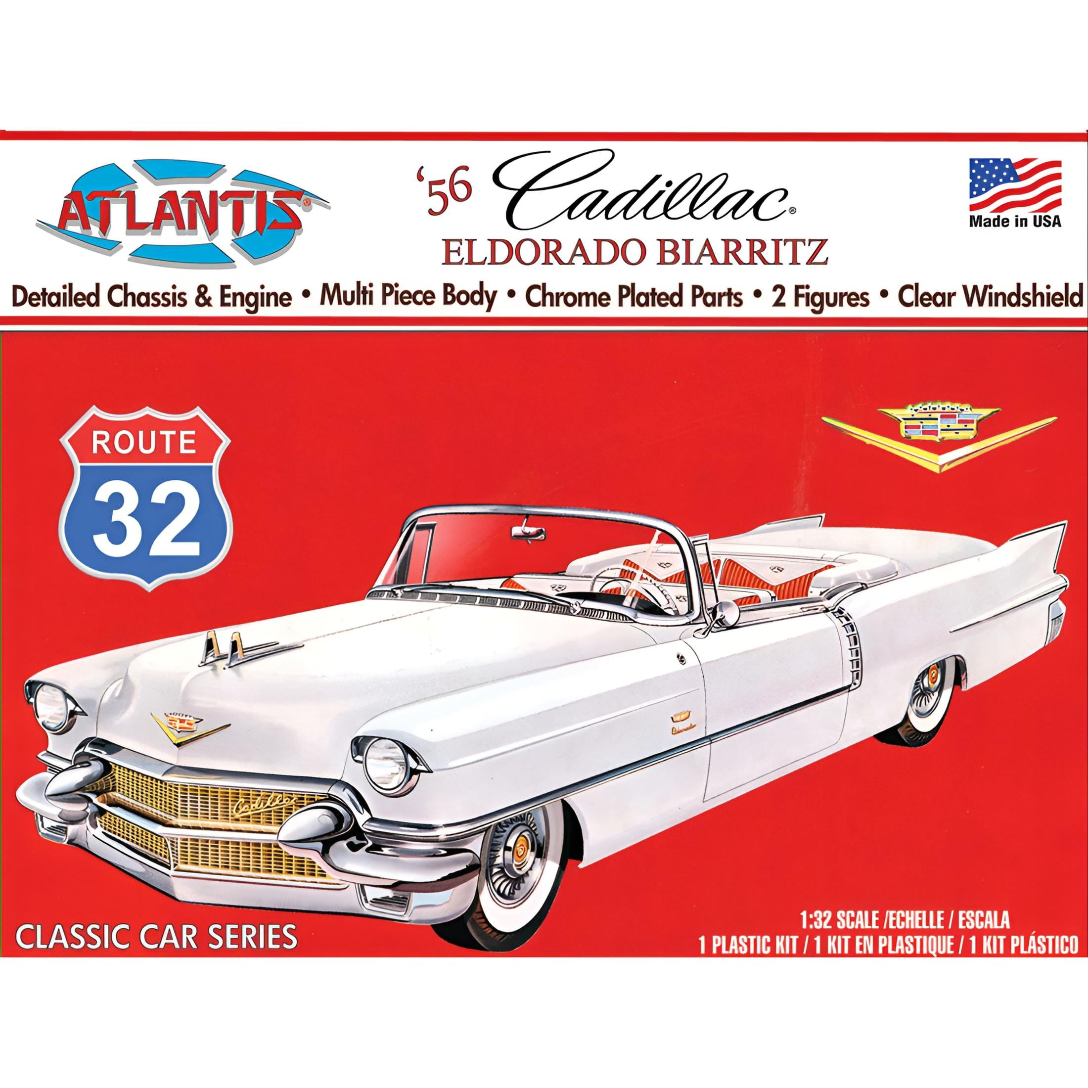 Atlantis Models 1956 Cadillac Eldorado 1/32 Scale Classic Car Assembly ...