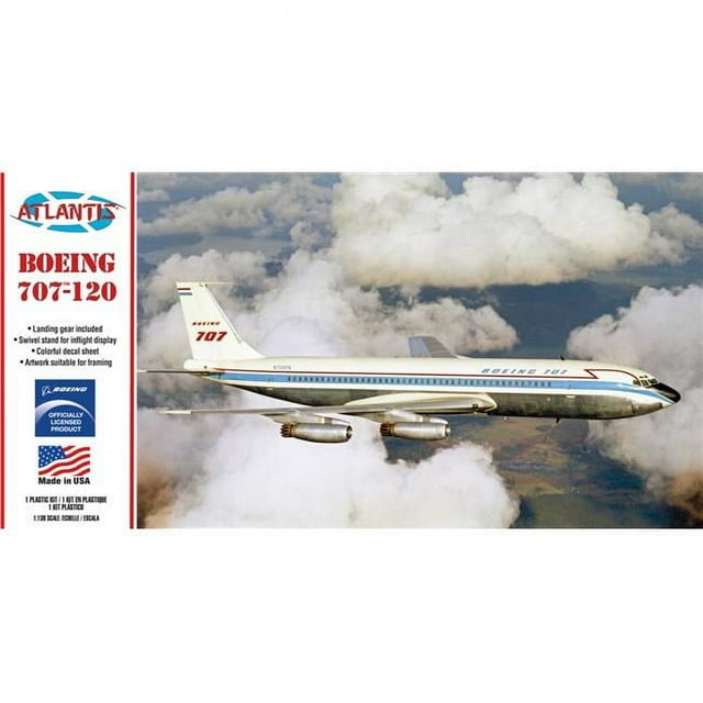 Atlantis Models AANH246 1-139 Scale Boeing 707 Astrojet Plastic Figures ...
