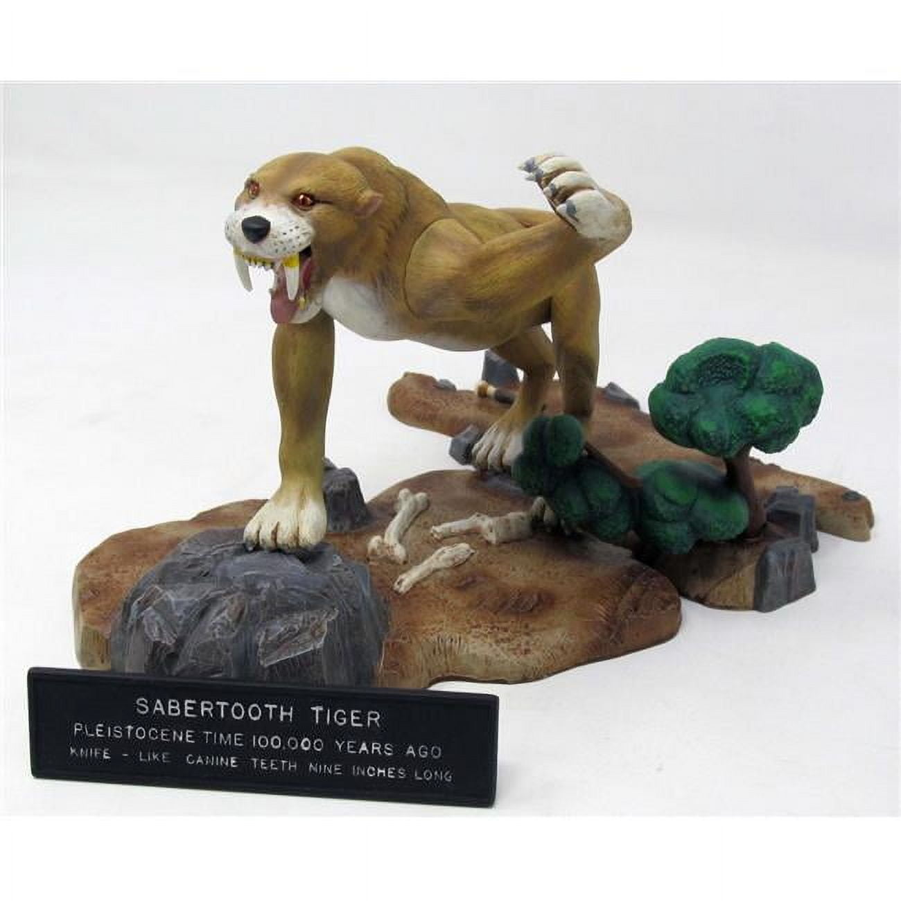 Atlantis Plastic Model Kit-Prehistoric Scenes Saber Tooth Tiger ...