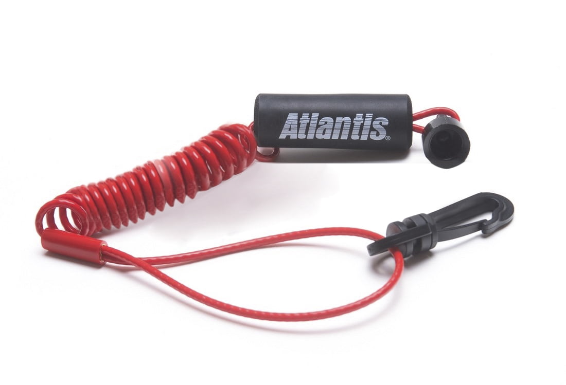 Atlantis Sea Doo Safety Kill Switch Tether Floating Lanyard Key Red ...
