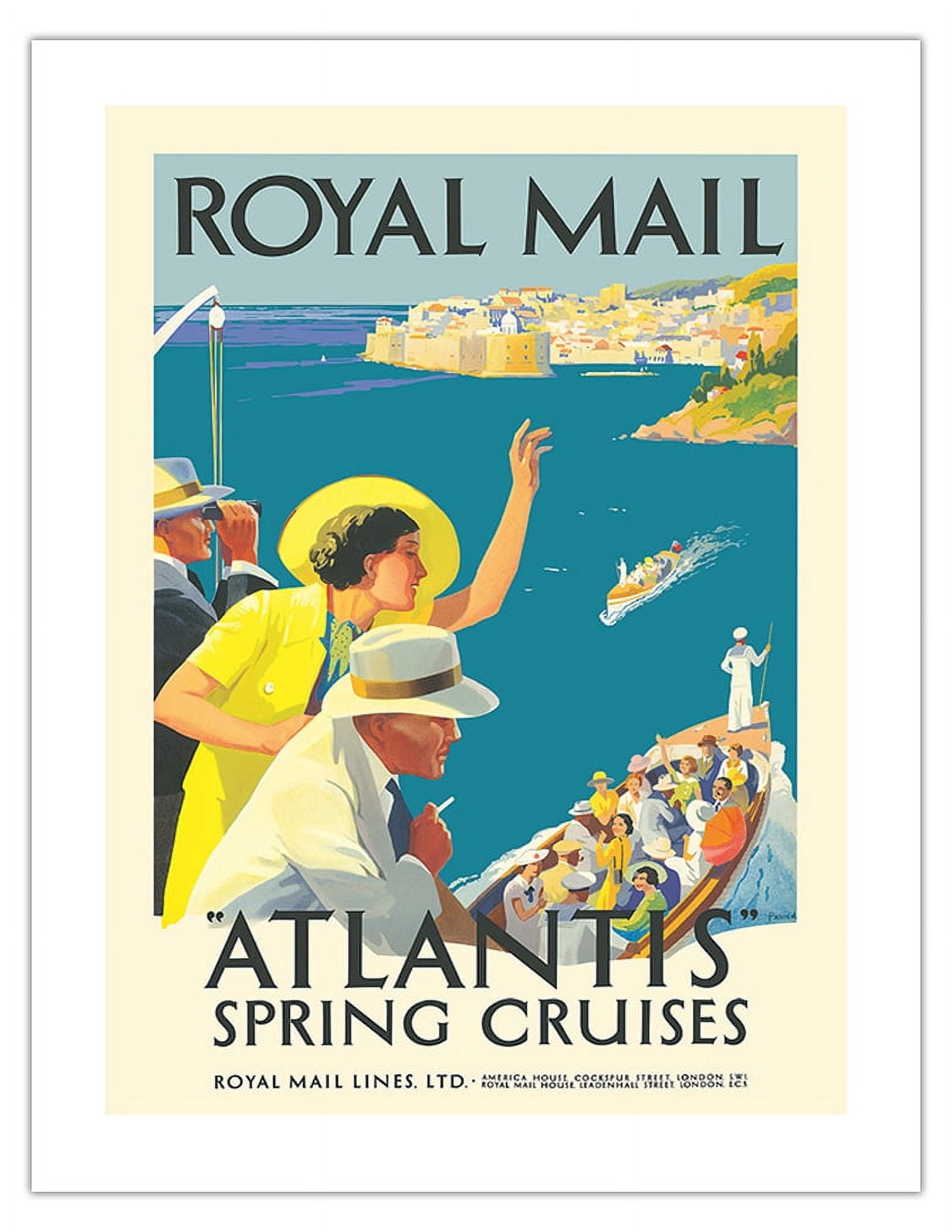 Atlantis Spring Cruises - Royal Mail Lines - Vintage Ocean Liner Travel ...