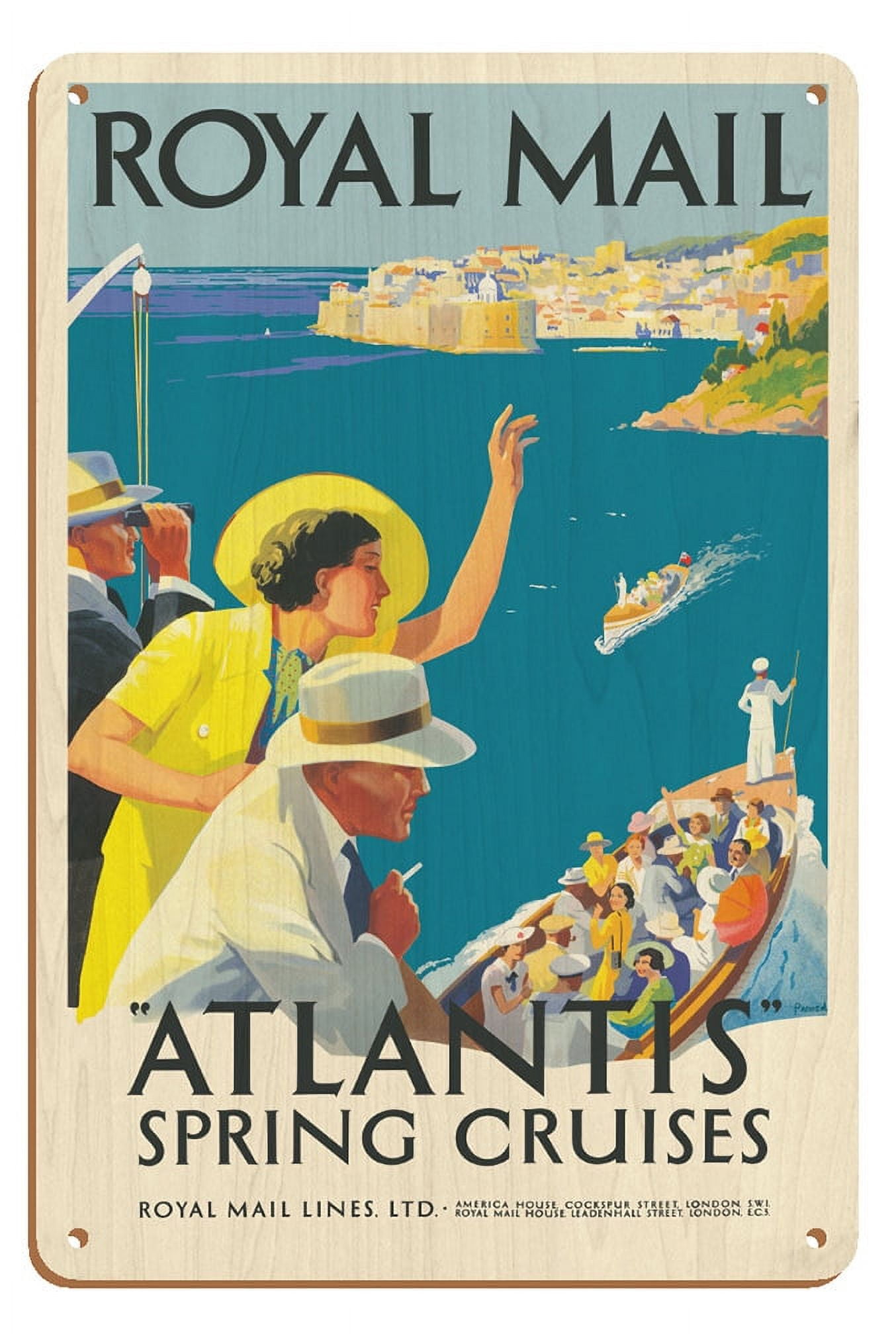 Atlantis Spring Cruises - Royal Mail Lines - Vintage Ocean Liner Travel ...