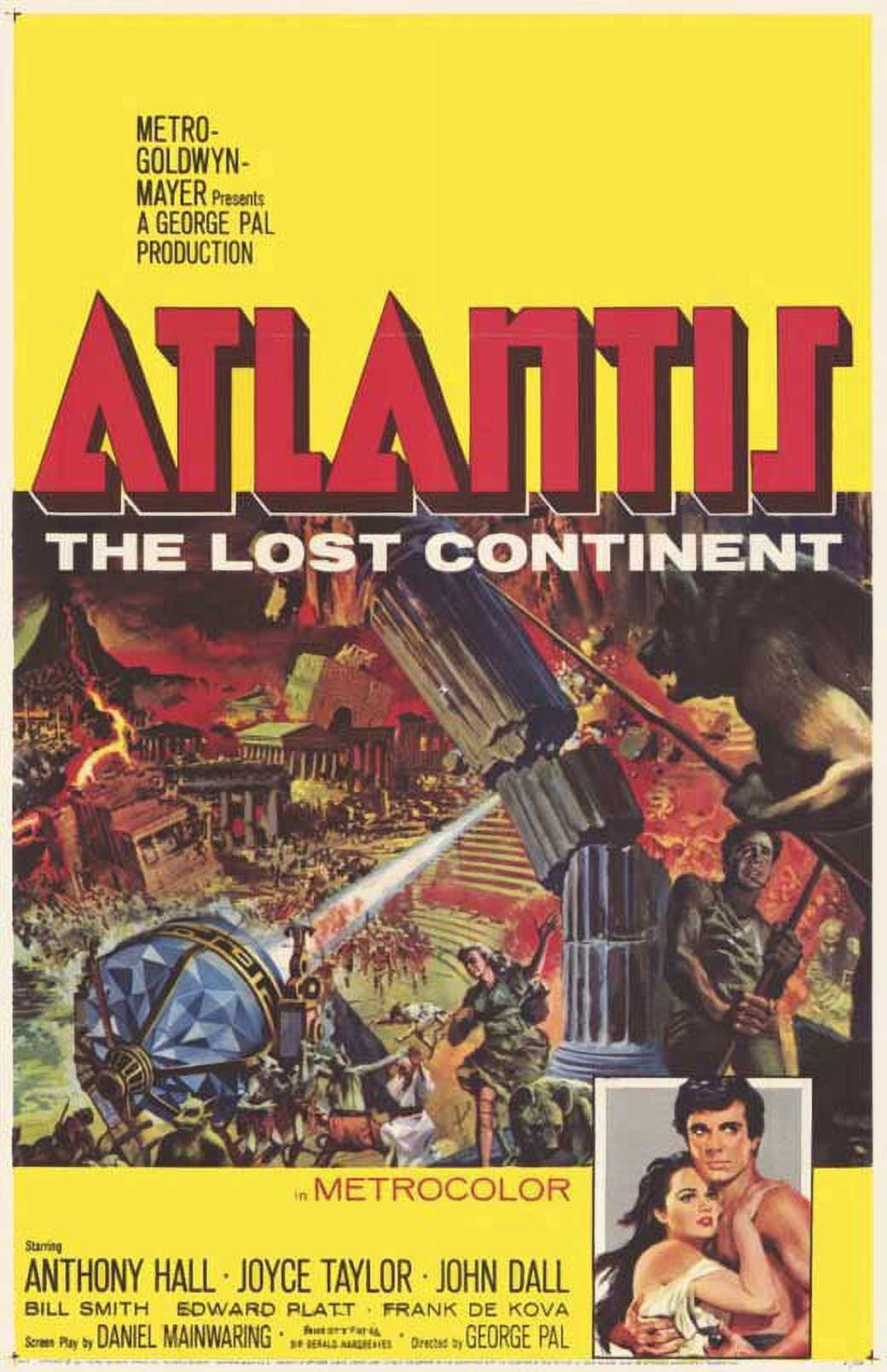 Atlantis, The Lost Continent - movie POSTER (Style A) (11" x 17") (1961 ...