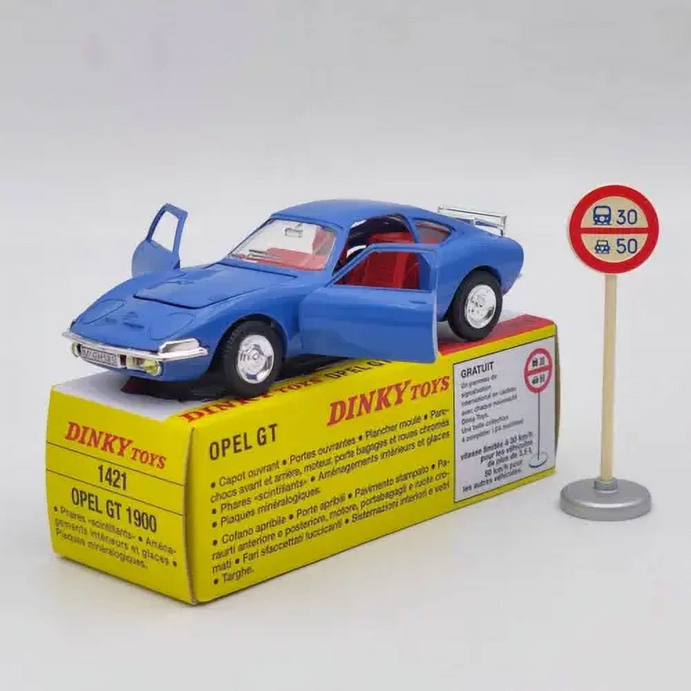 Atlas 1:43 Dinky Toys 1421 Opel GT 1900 Diecast Models Car Collection ...