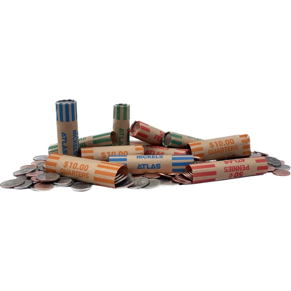Atlas 1008 Count Preformed Coin Wrappers, (ACW-1008A) 1008 Count of ...
