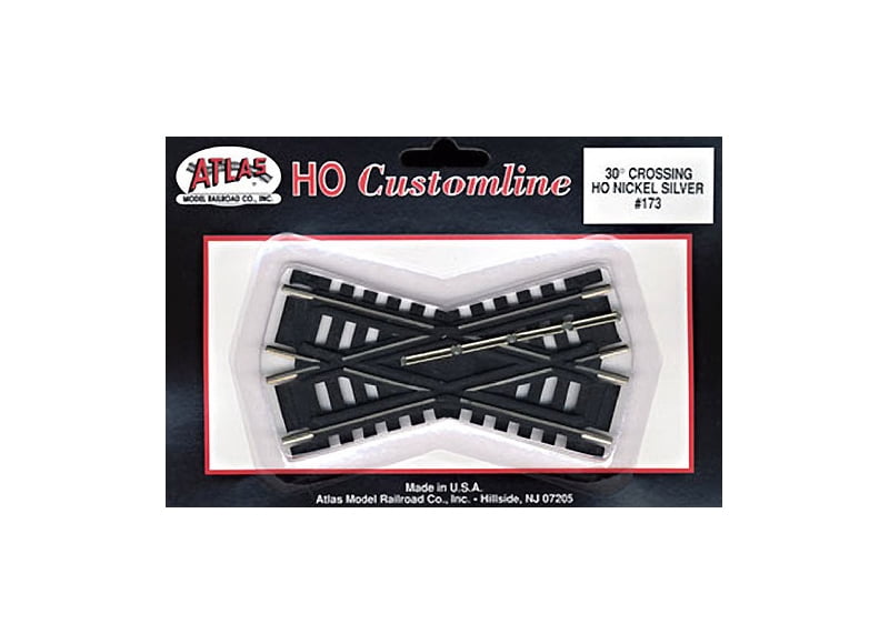Atlas Model 173 Code 100 30 Degree Crossing Track 4 CL N/S HO ATL173 ...