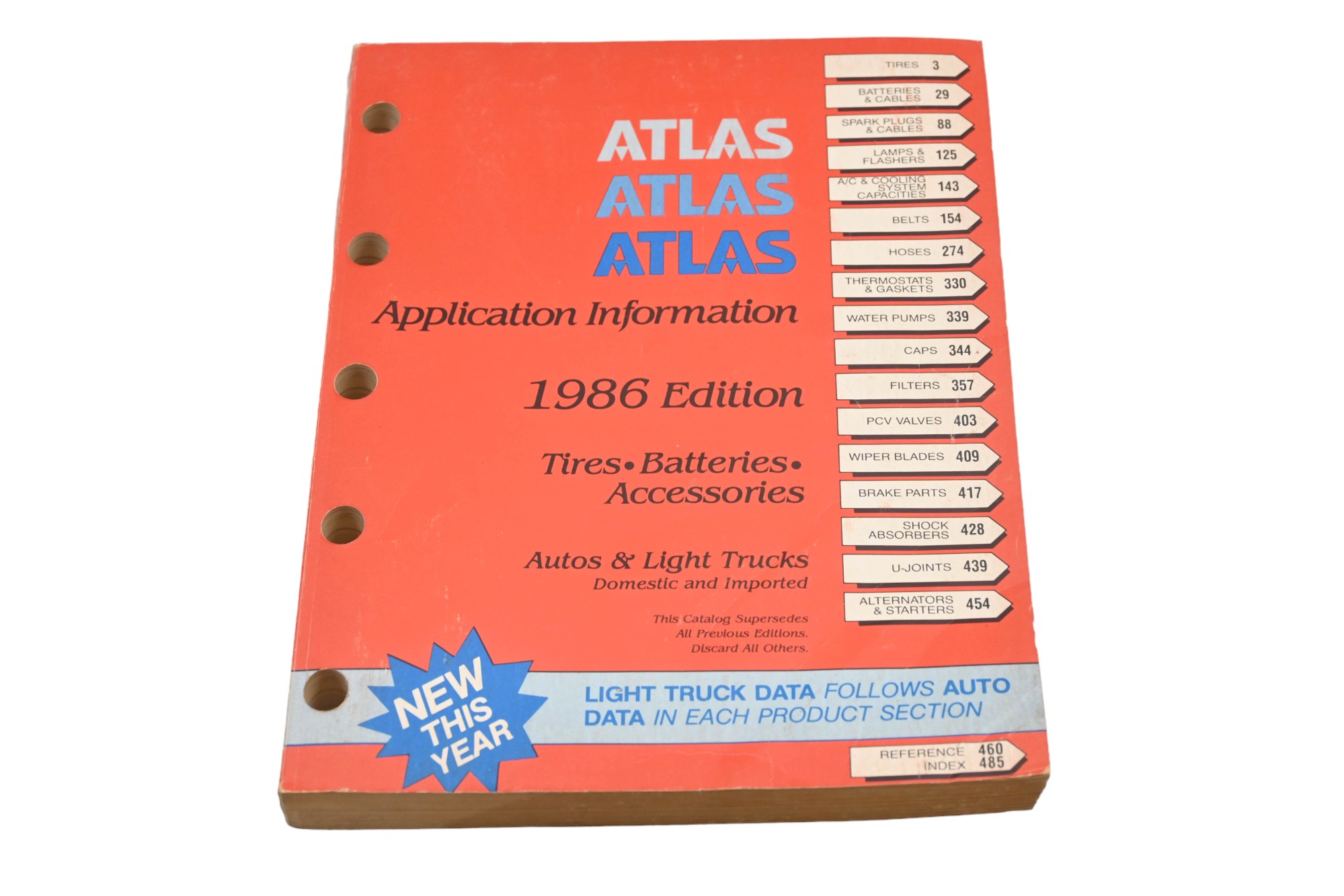 Atlas 2098 (2-86), 2098 1986 Application Information Catalog - Walmart.com