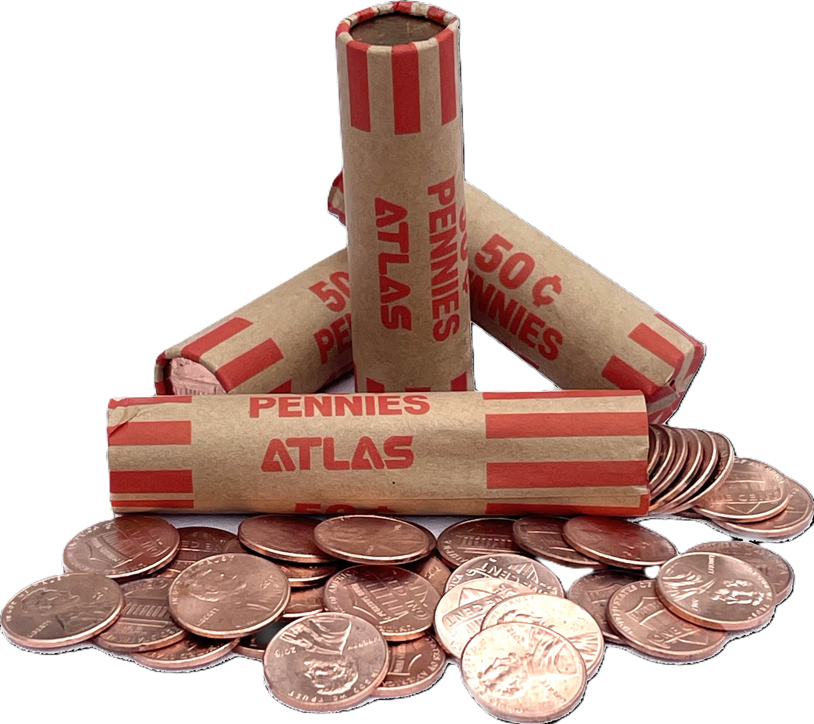 Atlas 216 Pack of Preformed Penny Coin Wrappers - Walmart.com