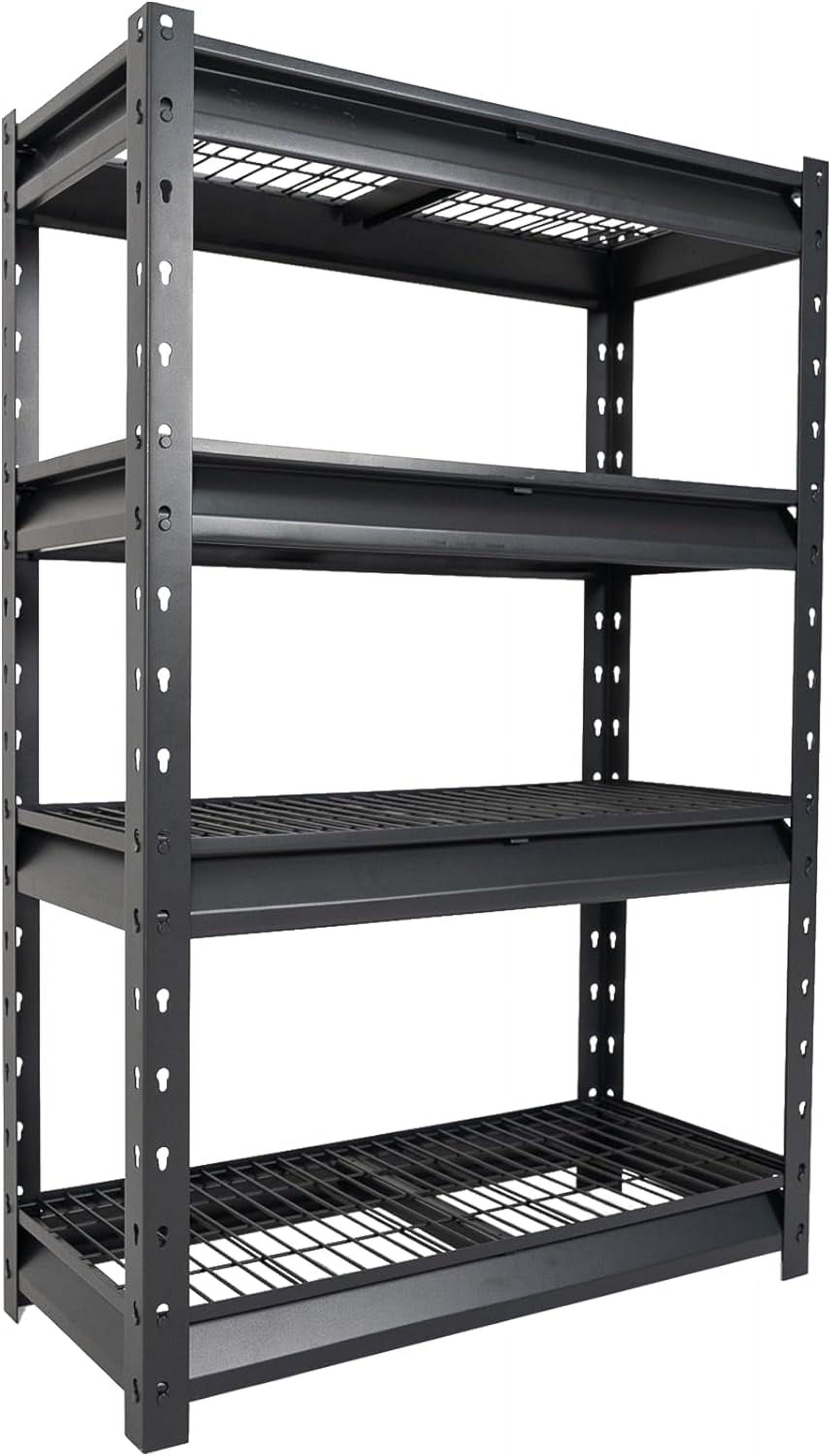 The Atlas 36" W Garage Shelving Heavy Duty Loads 6000LBS, 4 Tier Metal ...