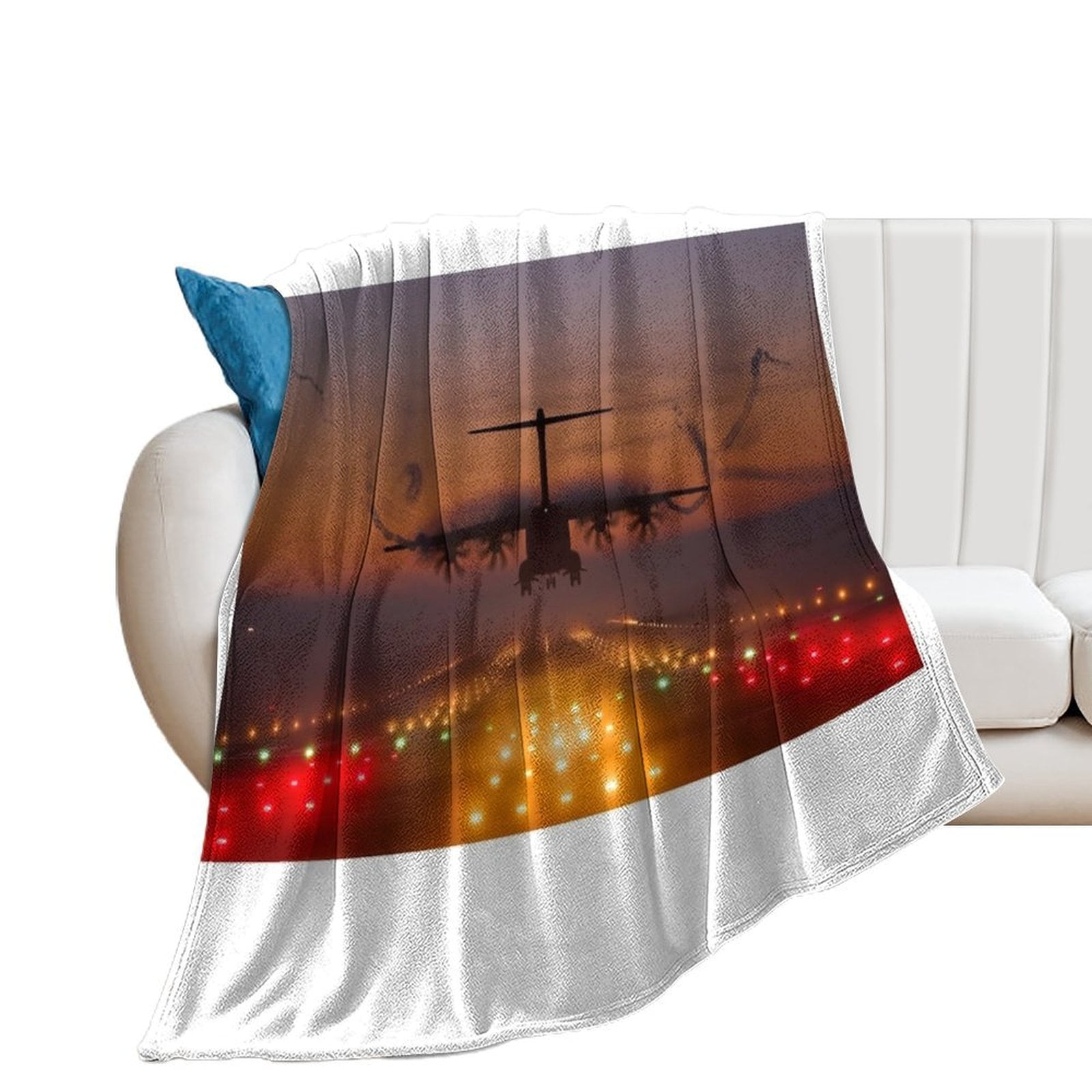 Atlas A400M Sunset Landing Throw Blanket Sleeping Bag Flannels Blankets ...