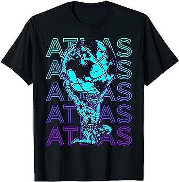 Atlas Ancient Titan Greek Mythology Retro Atlas T-Shirt - Walmart.com