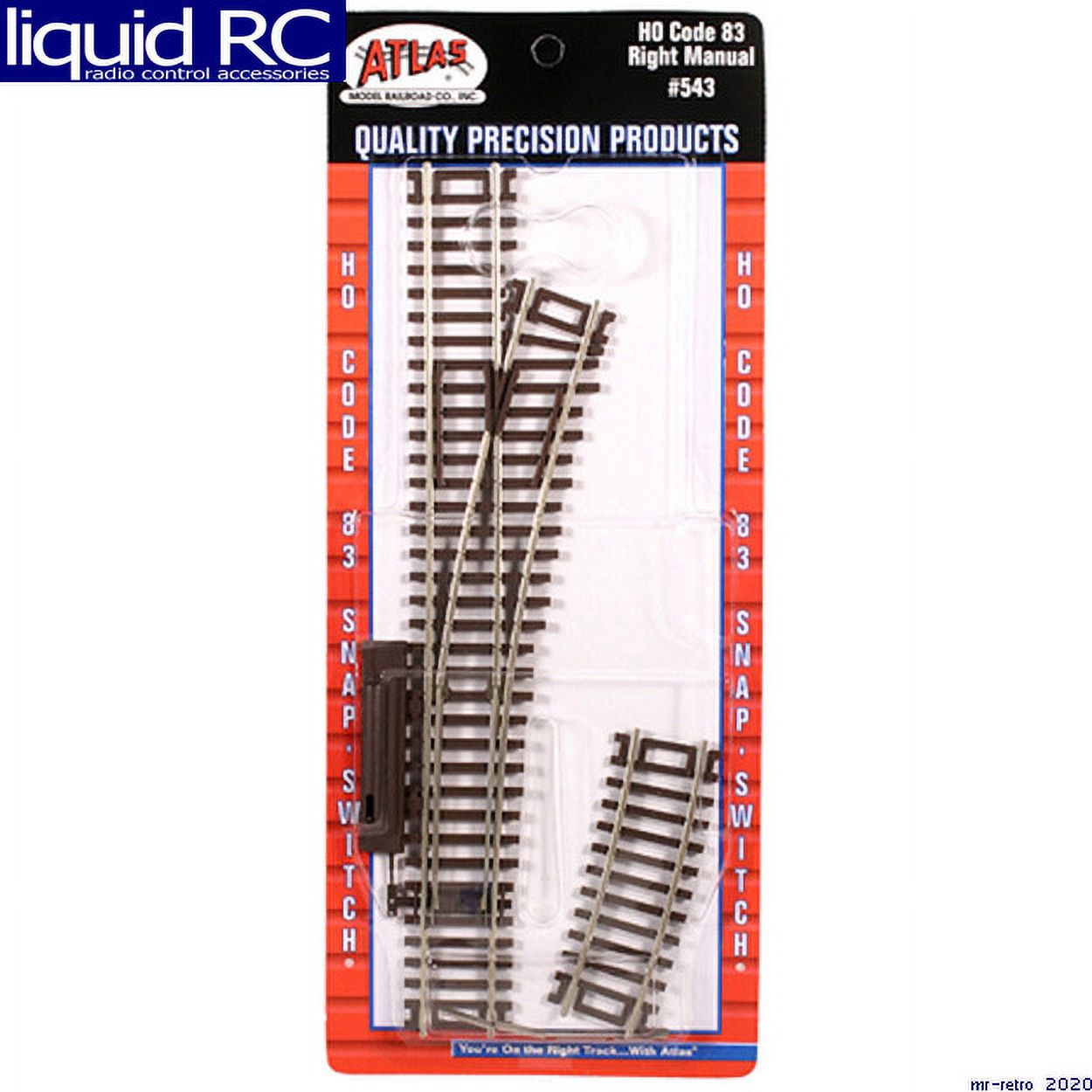 Atlas Code 83 Nickel Silver Manual Snap Switch Right HO Scale Trains ...