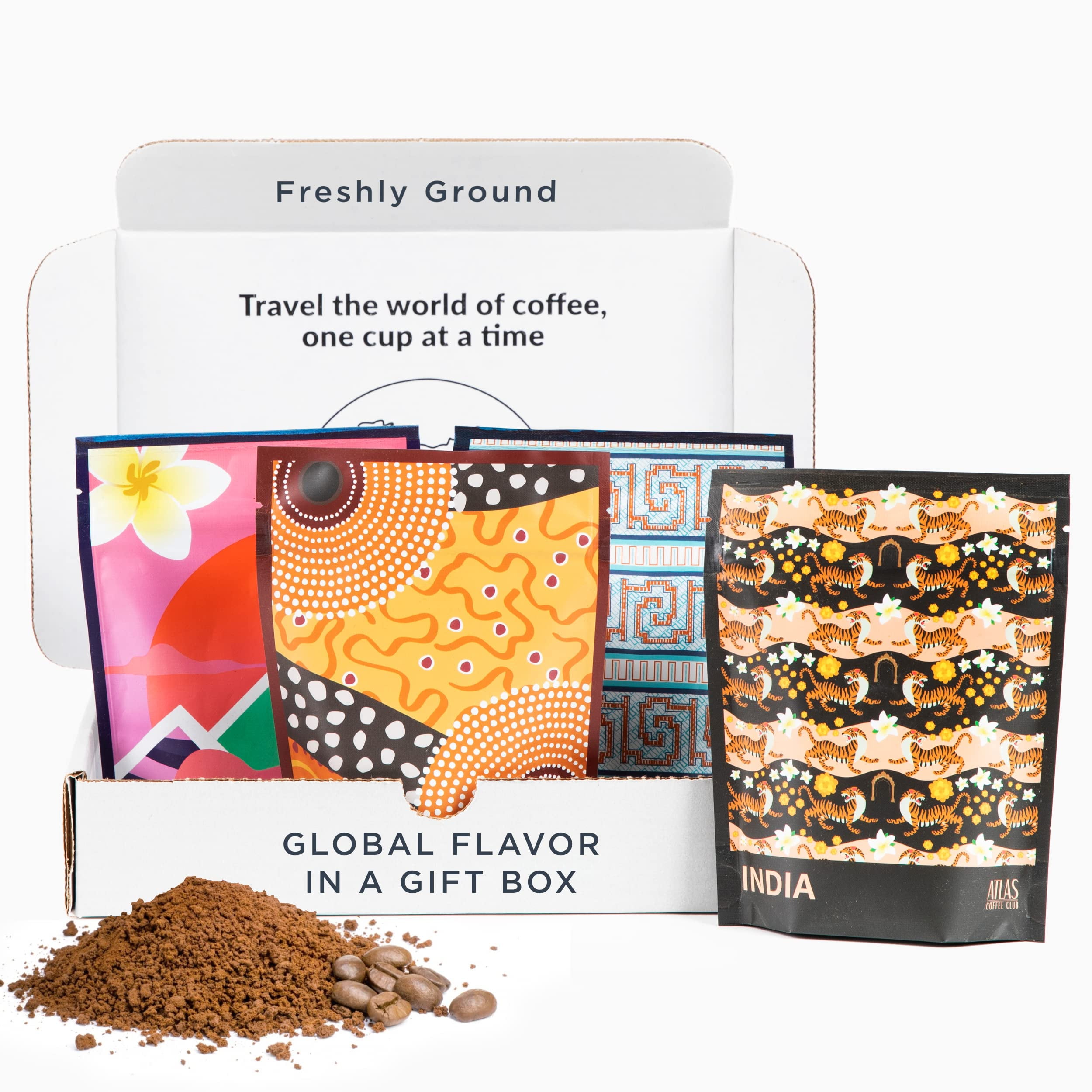 Atlas Coffee Club World BDF32 of Coffee Discovery Set - Gourmet Coffee Gift Sampler - 4-Pack ...