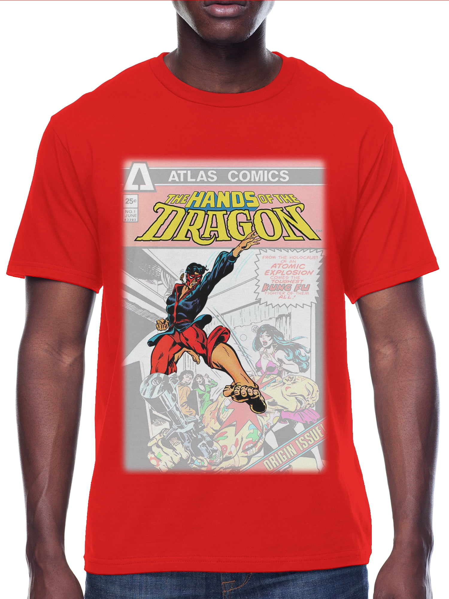 Atlas Comics Men's & Big Men's The Hands Of The Dragon Graphic Tee ...