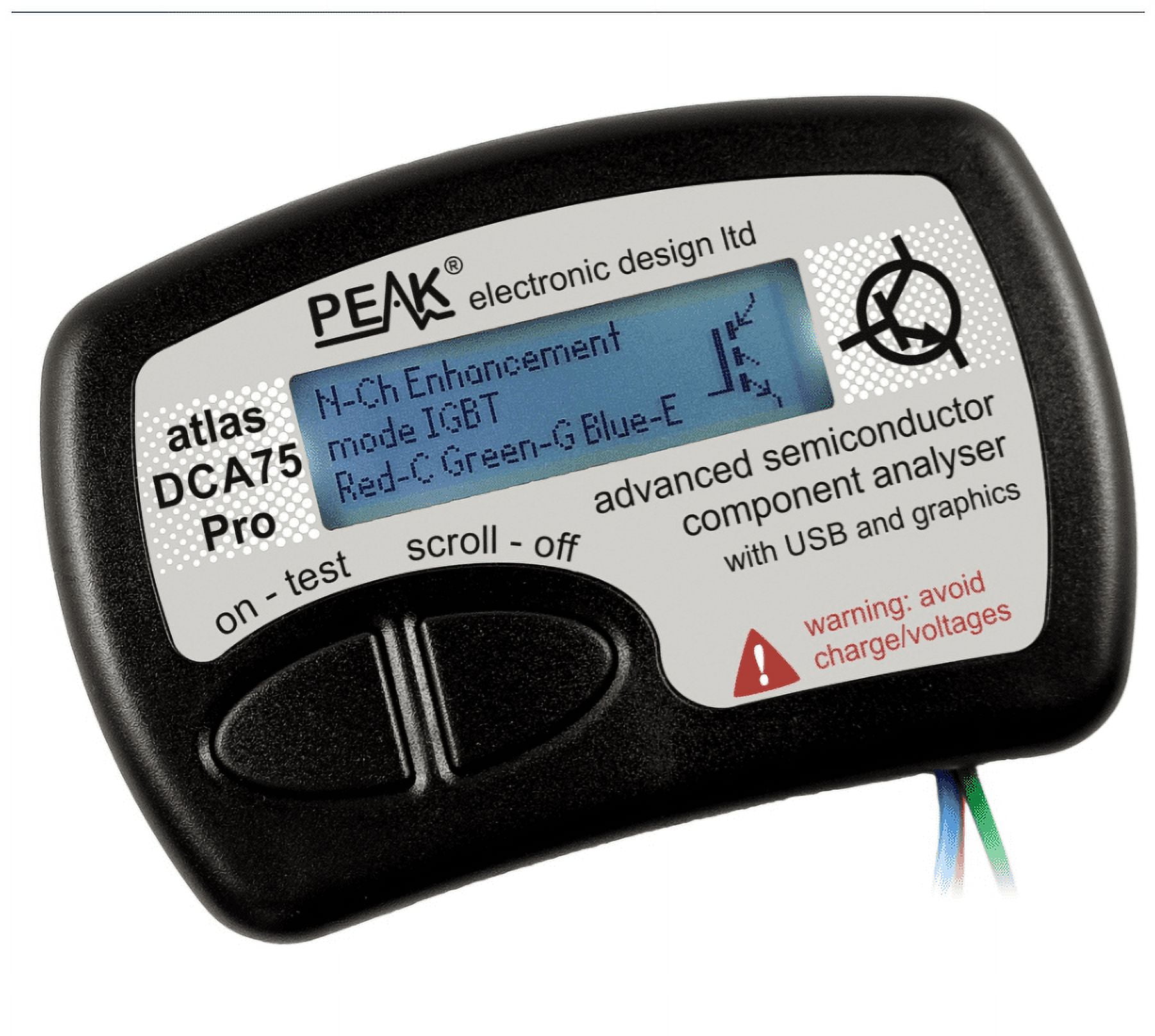 Atlas DCA75 Pro Transistor Tester with Enhanced Display, Intelligent ...