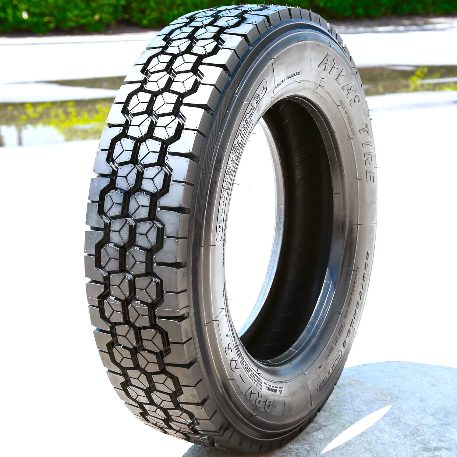 Atlas 225/70R19.5 14 Ply Commercial Tire, DRV-OS IX, All-Season ...