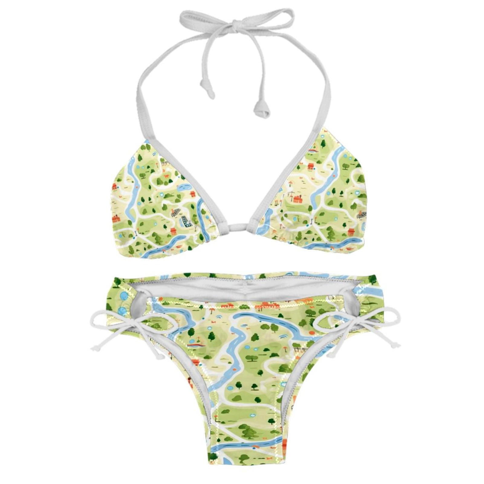 Atlas Detachable Sponge Adjustable Strap Bikini Set Two-Pack Beachwear ...