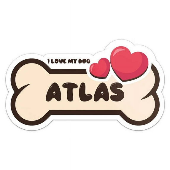 Atlas Dog Sticker Phone Decal Water Bottle Stickers Car Decals, Laptop ...