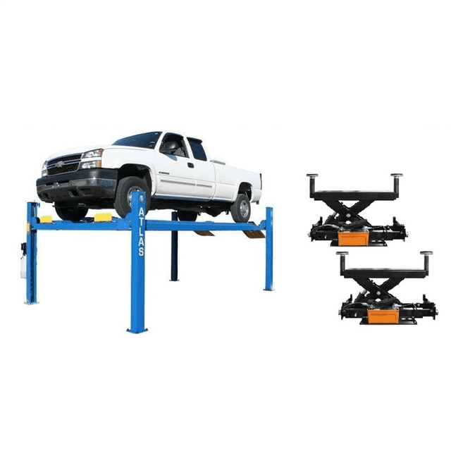 Atlas Automotive Equipment 412A Alignment Lift + RJ6 Rolling Jacks ...