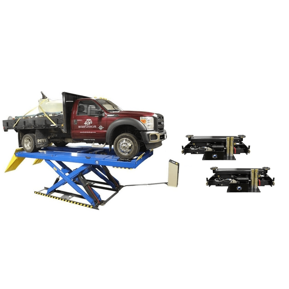 Atlas Automotive Equipment PX16A Scissor Alignment Lift and RJ8 Rolling ...