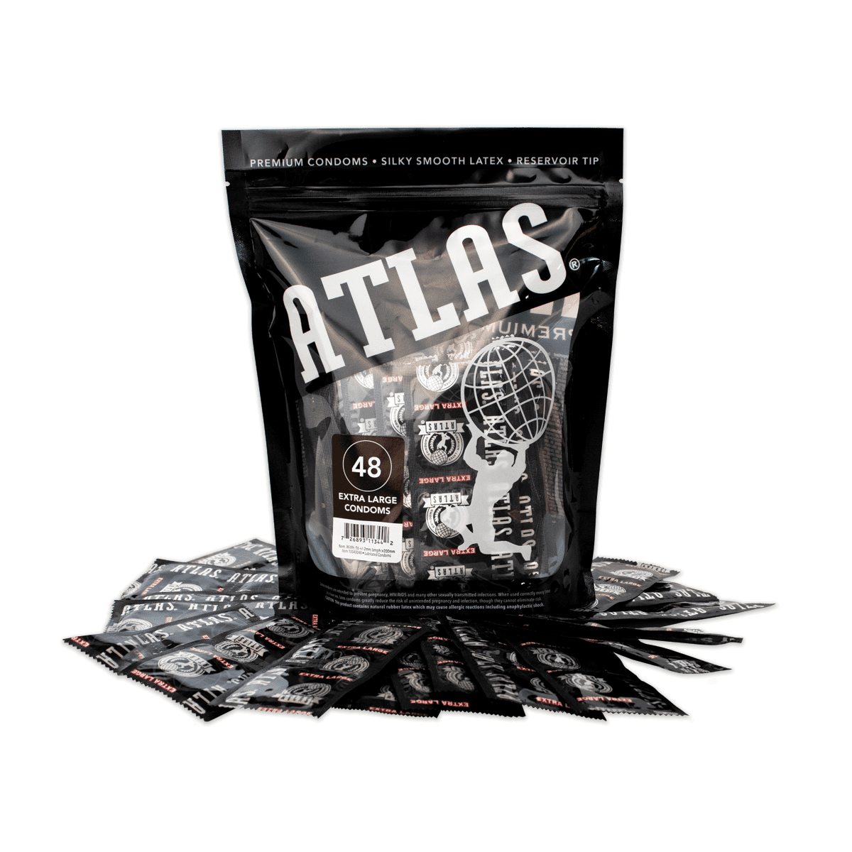AtlasÂ® Extra Large Condoms, Latex, 48-Pack - Walmart.com