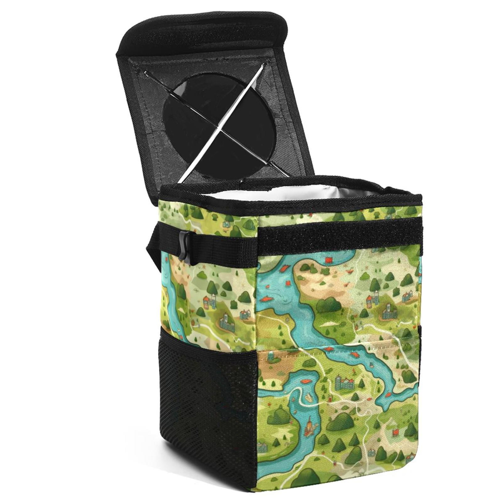 Atlas Foldable Car Garbage Can with Lid, Leak-Proof, Hanging Storage ...