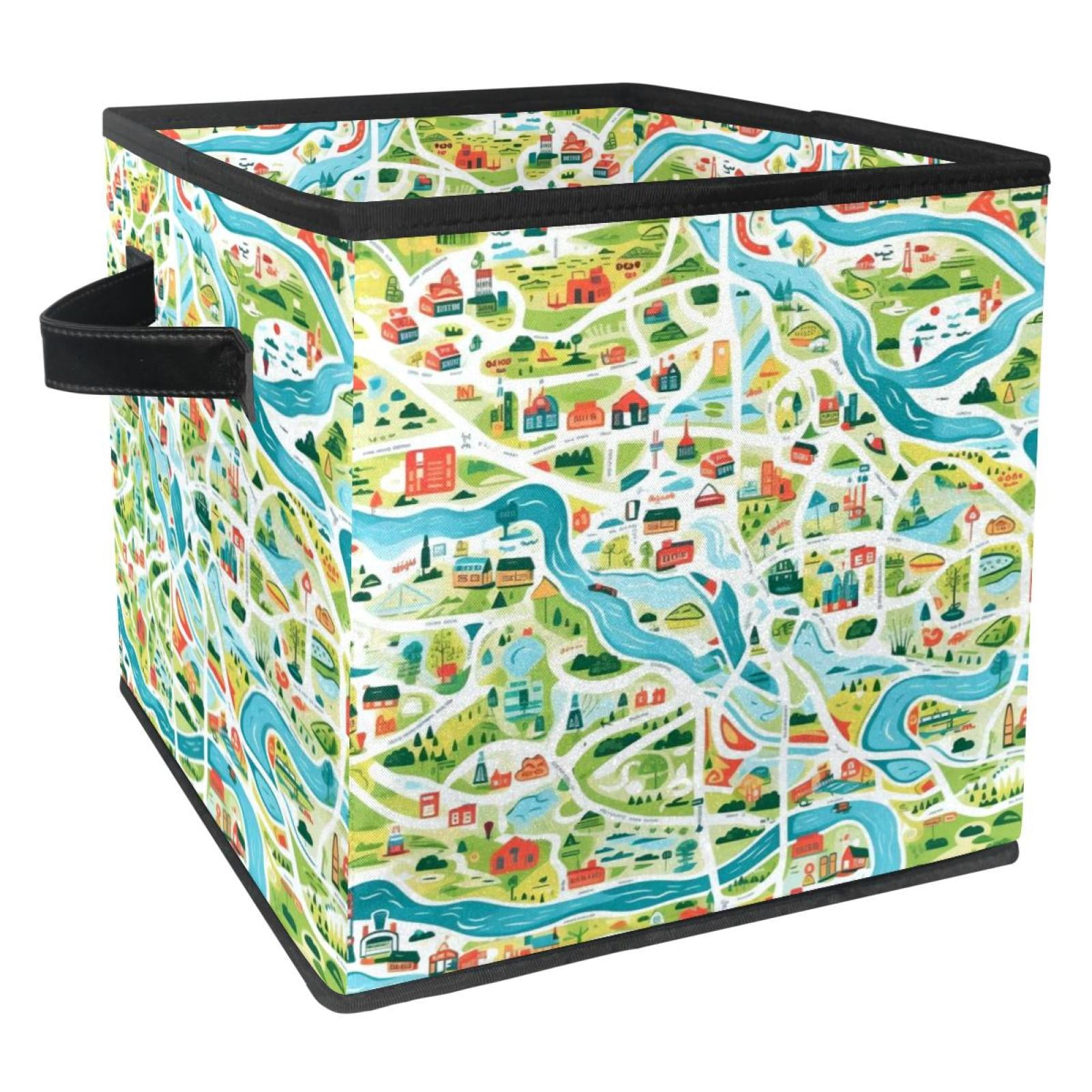 Atlas Foldable Clothes Storage Bin Cube Organizer with Handle, 10.8"x10 ...