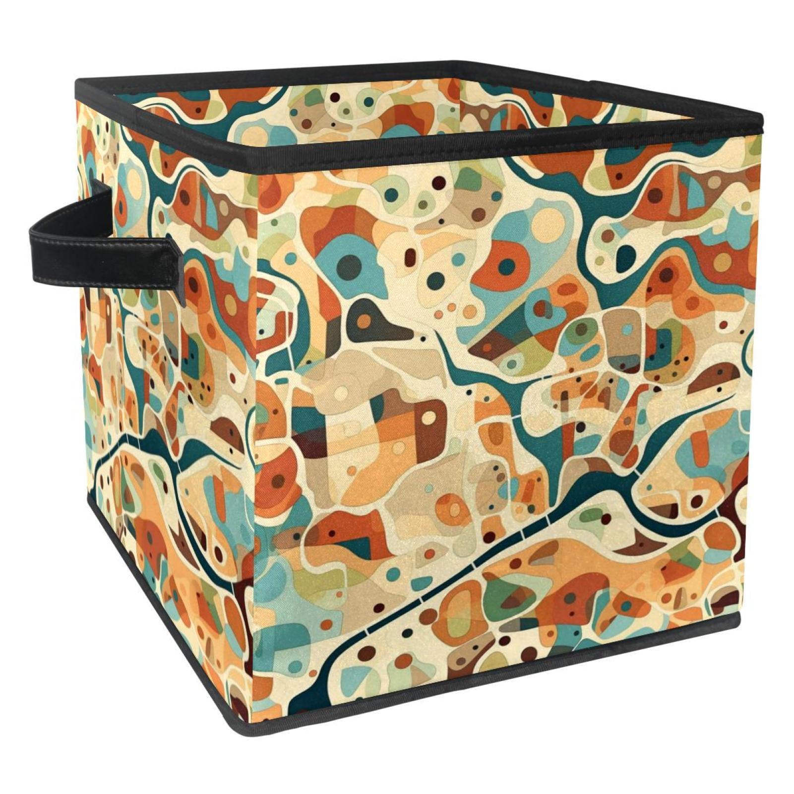 Atlas Foldable Toy Box with Handle Storage Bin, 10.8"x10.5"x10.6 ...
