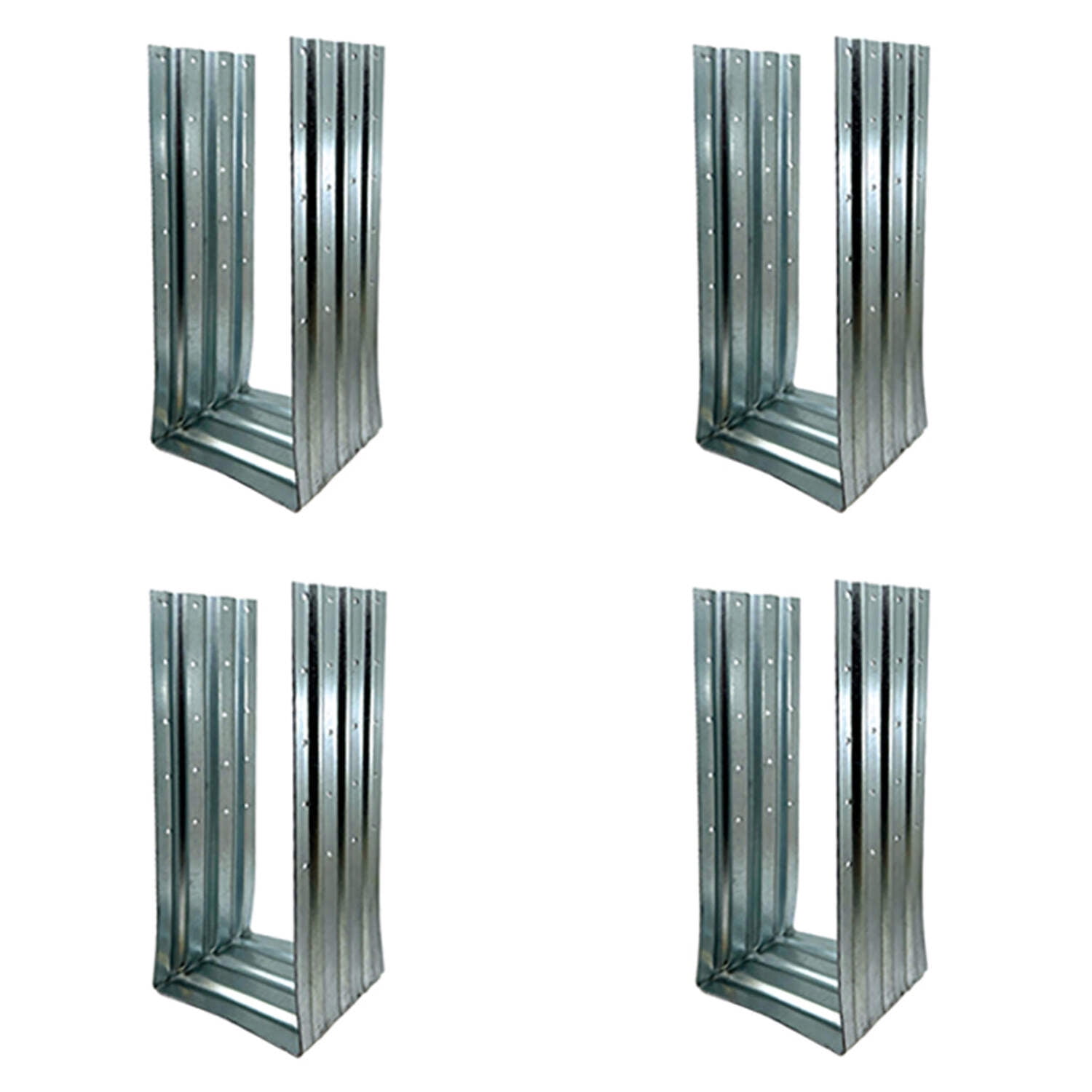 Atlas Galvanized Steel Post Foot Anchor for concrete (4-pieces ...