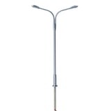Atlas HO Scale Double-Arm Streetlight 3-Pack with Cool White LED (Gray ...