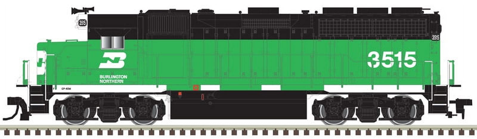 Atlas HO Scale EMD GP40 Low Nose (DCC/Sound) Burlington Northern/BN #3511 - Walmart.com
