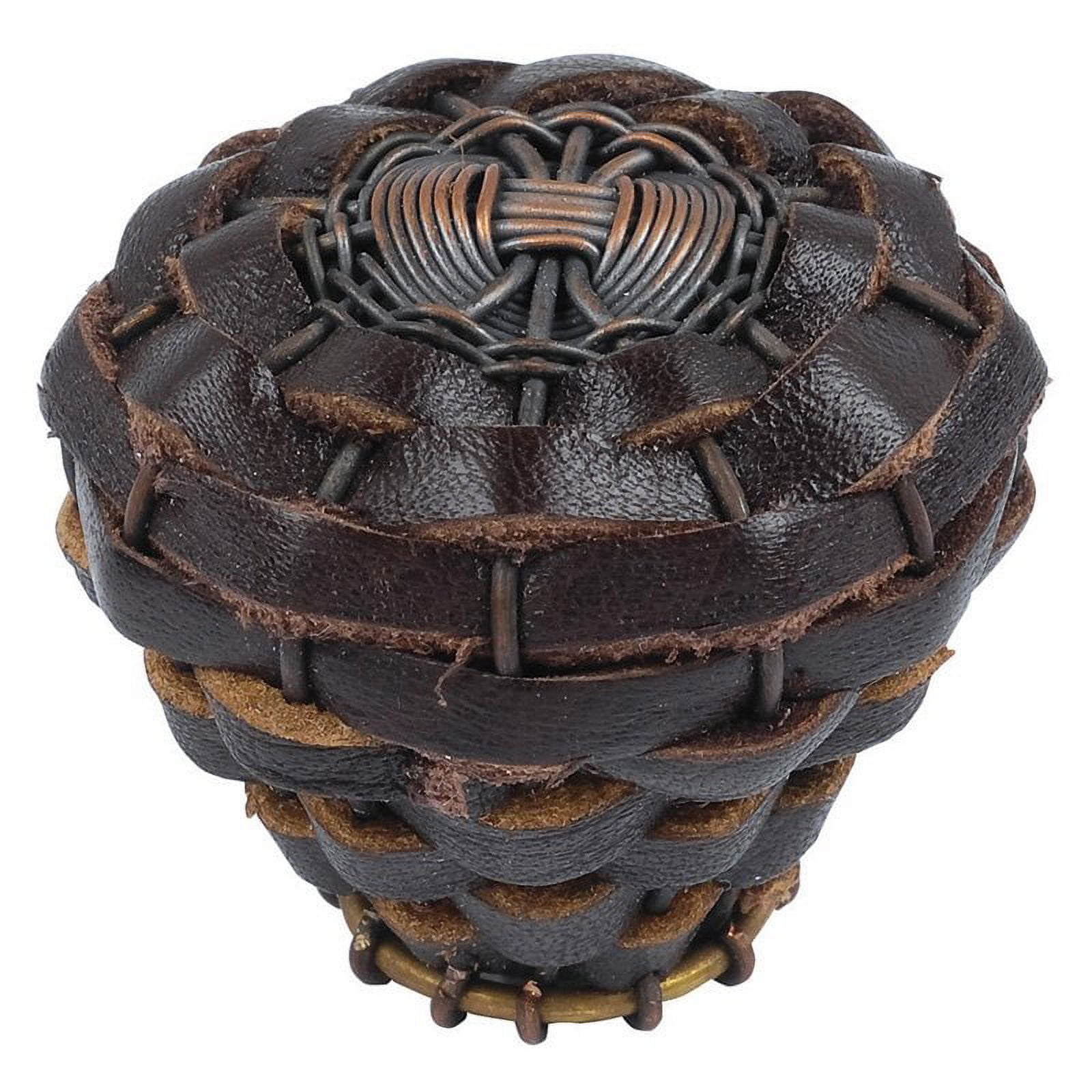 Atlas Homewares Hamptons Collection Leather Cabinet Knob - 2 in. - Aged ...