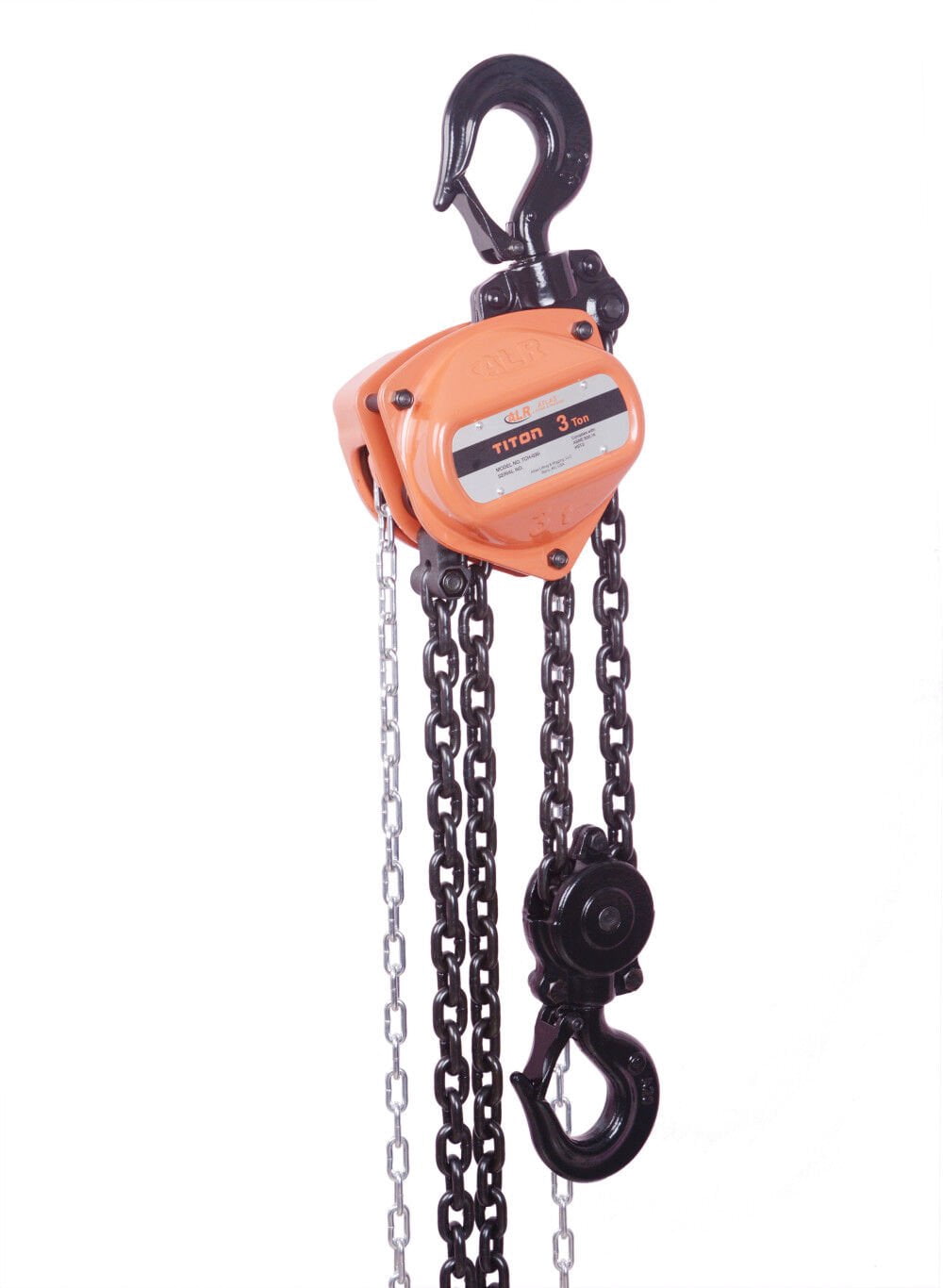 Atlas Lifting And Rigging Tch 3 Ton Chain Hoist 6600 Lbs 10 Ft. Lift ...