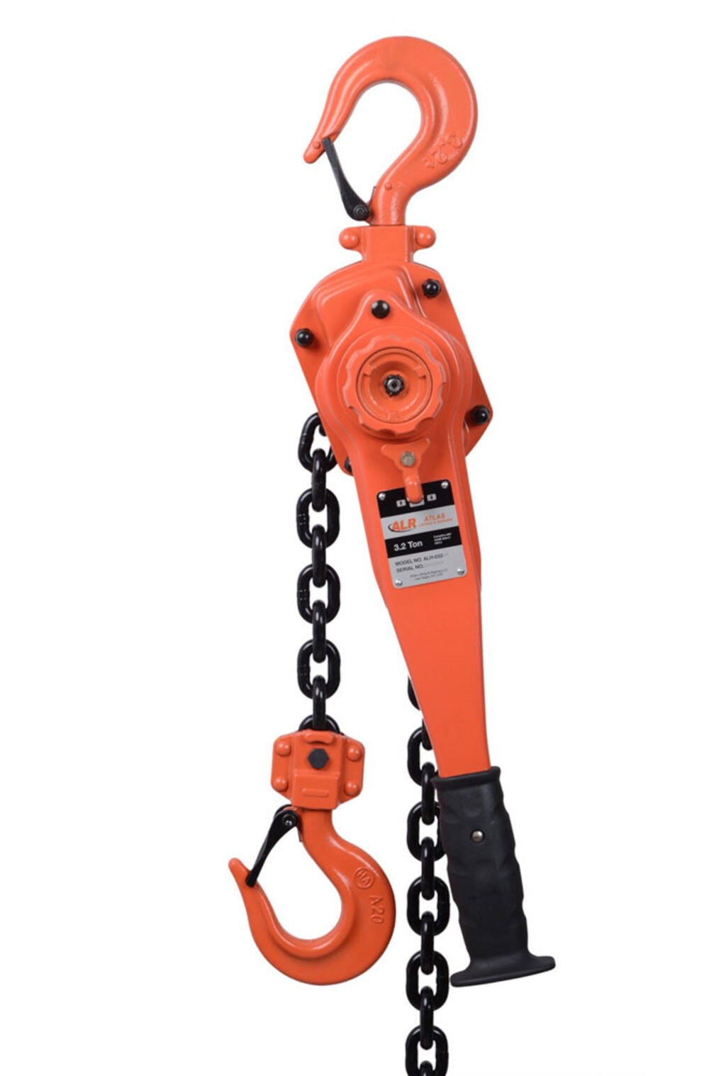 Atlas Lifting And Rigging Alh 3.2 Ton Lever Chain Hoist 5 Ft. Chain ...