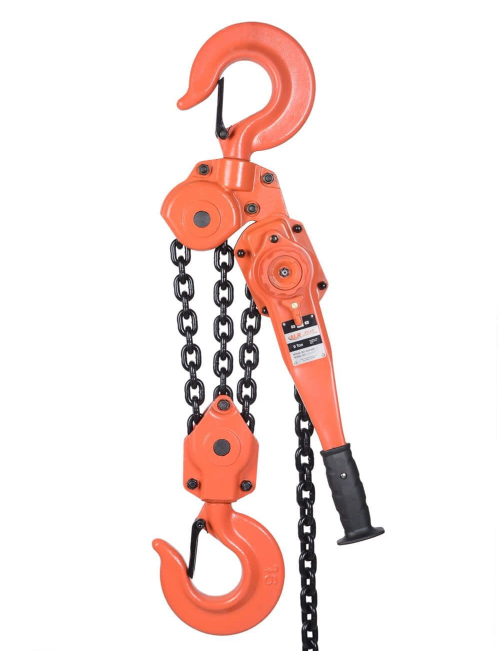 Atlas Lifting And Rigging Alh 9 Ton Lever Chain Hoist 10 Ft. Chain With ...