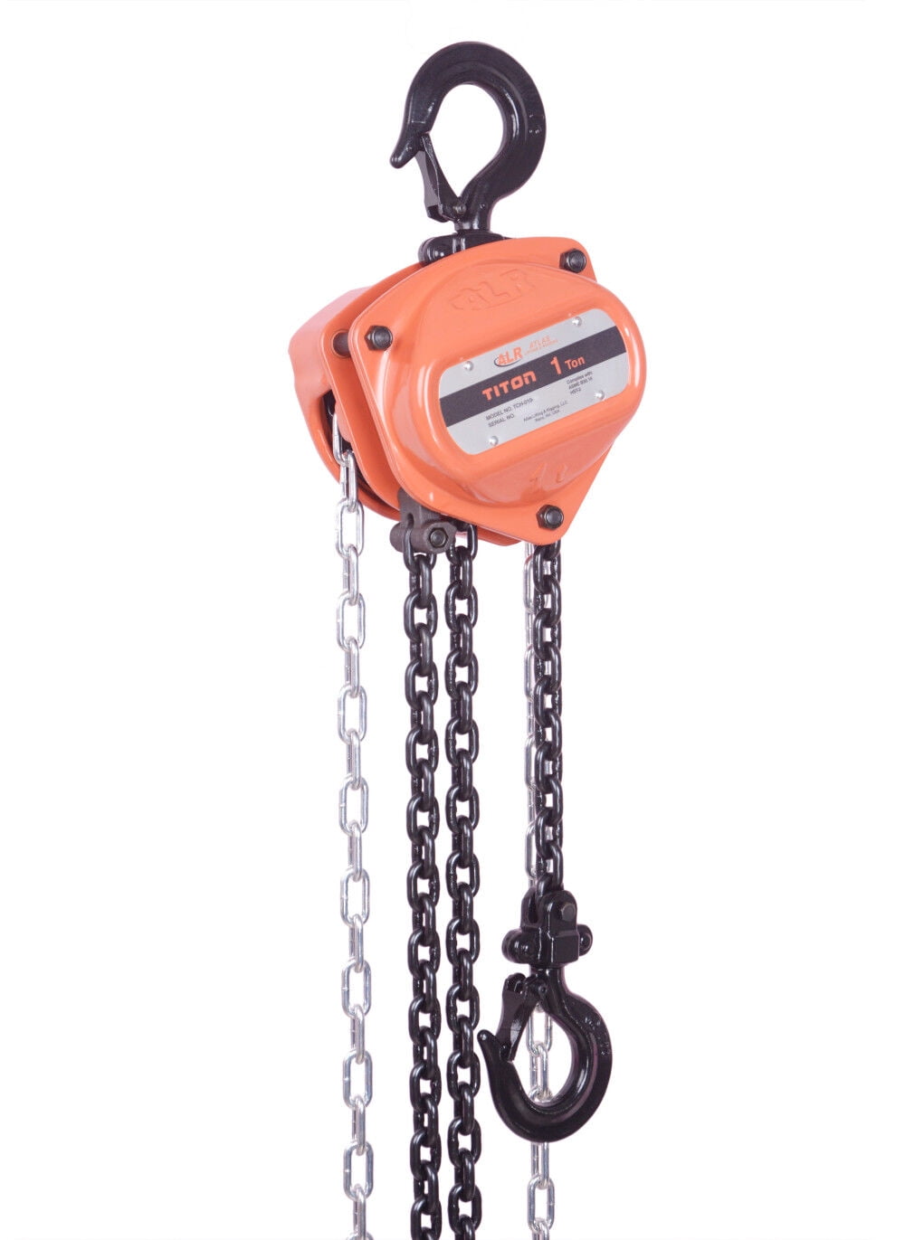 Atlas Lifting And Rigging Tch 1 Ton Chain Hoist 2200 Lbs 15 Ft. Lift ...