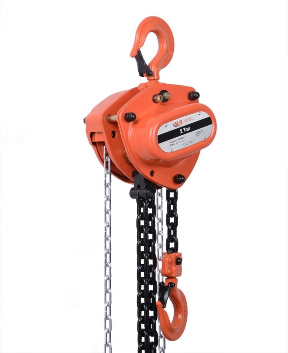 Atlas Lifting And Rigging Chain Hoist 2 Ton 4400 Lbs 10' Chain ...