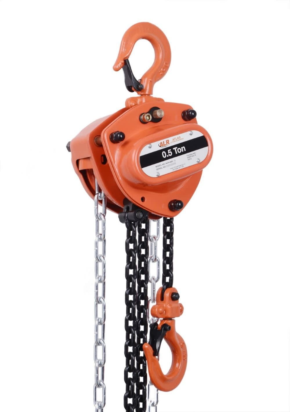Atlas Lifting And Rigging Ach 1/2 Ton Chain Hoist 20 Ft. Lift With ...