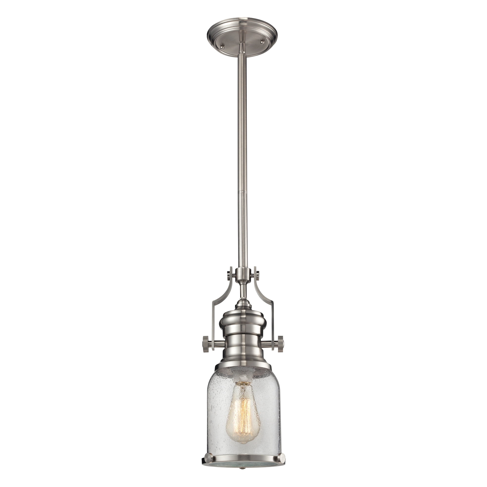 Atlas Lighting and Home 1-Light Hanging Mini Ceiling Pendant Light with ...