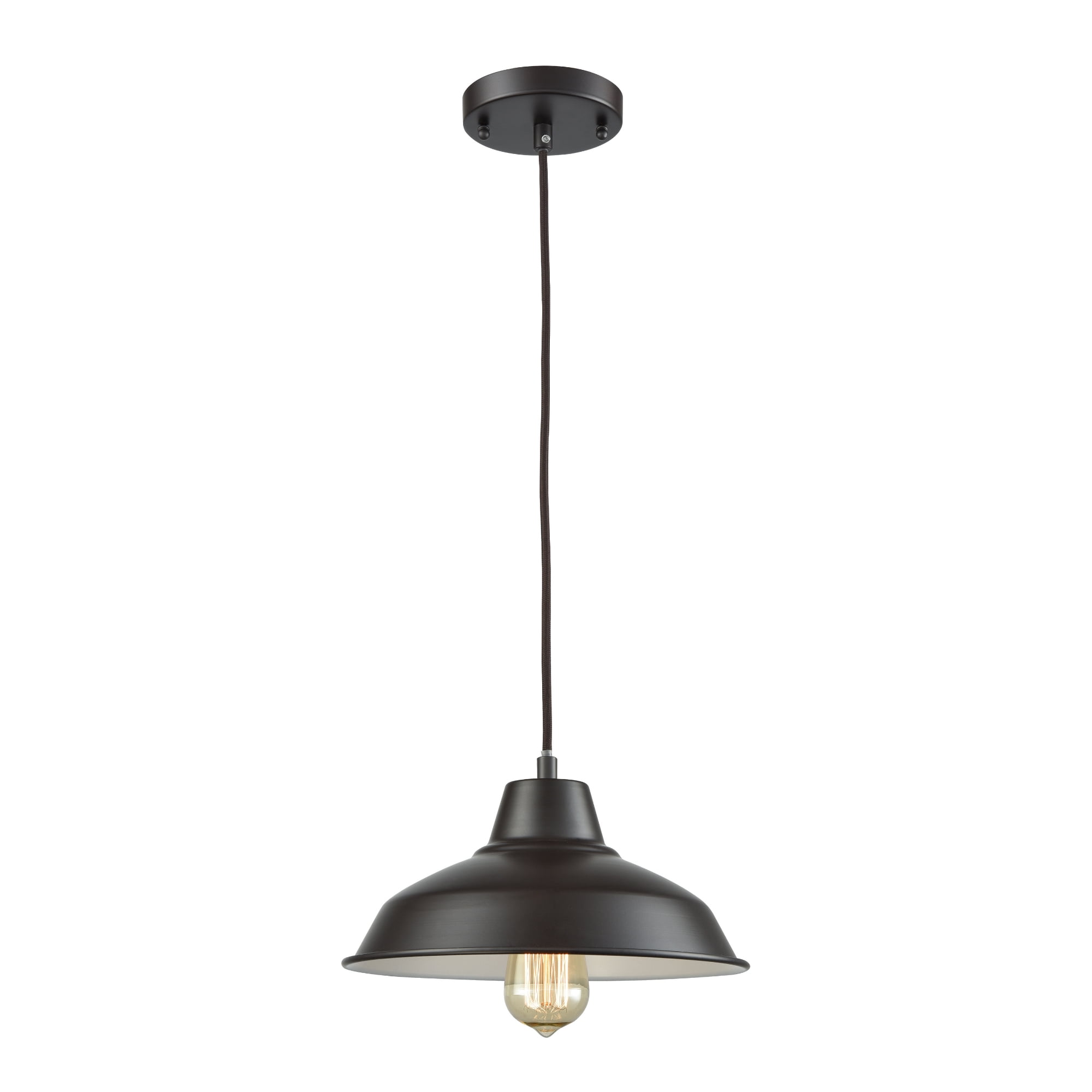 Atlas Lighting and Home 1-Light Hanging Mini Ceiling Pendant Light with ...