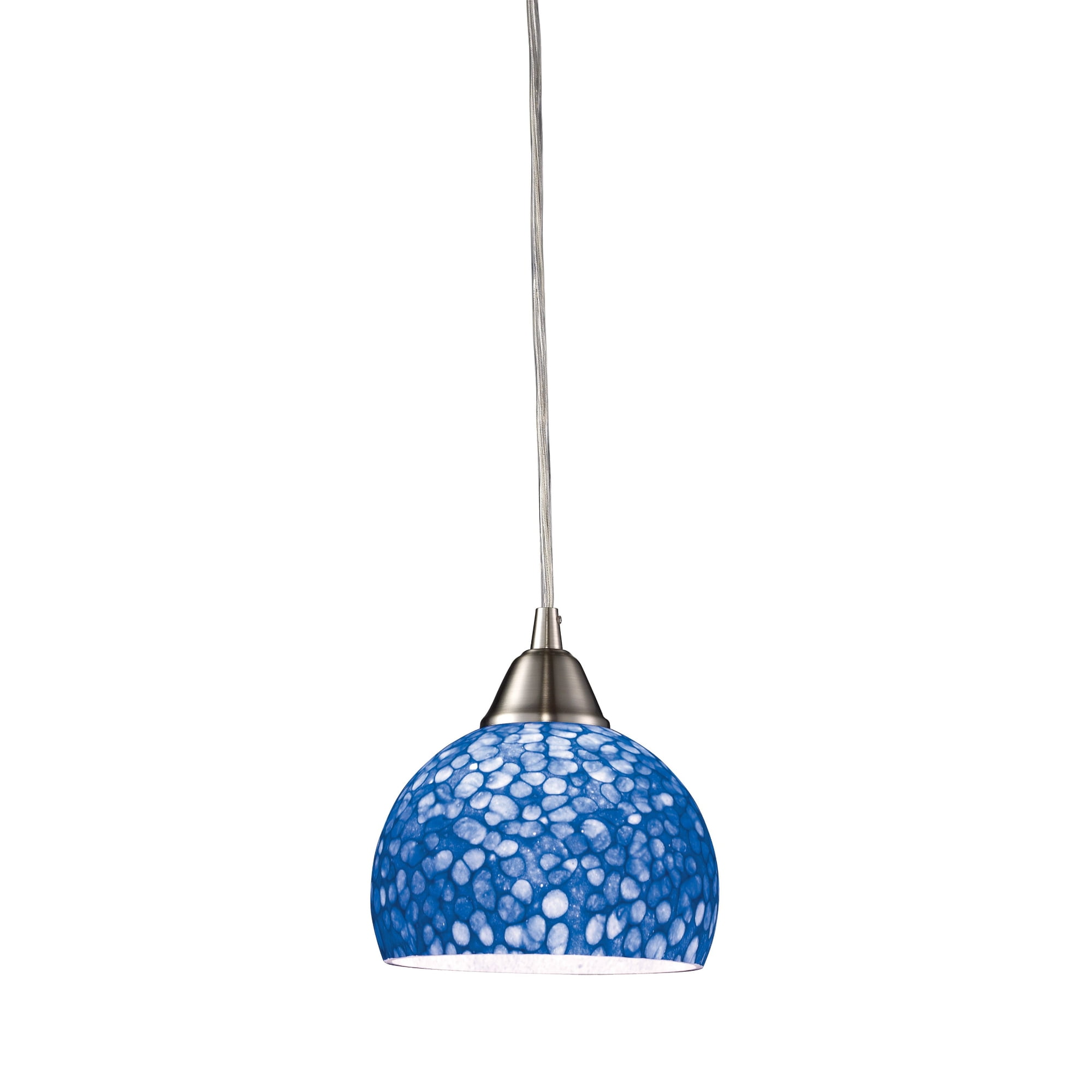 Atlas Lighting and Home 1-Light Hanging Mini Ceiling Pendant Light with ...